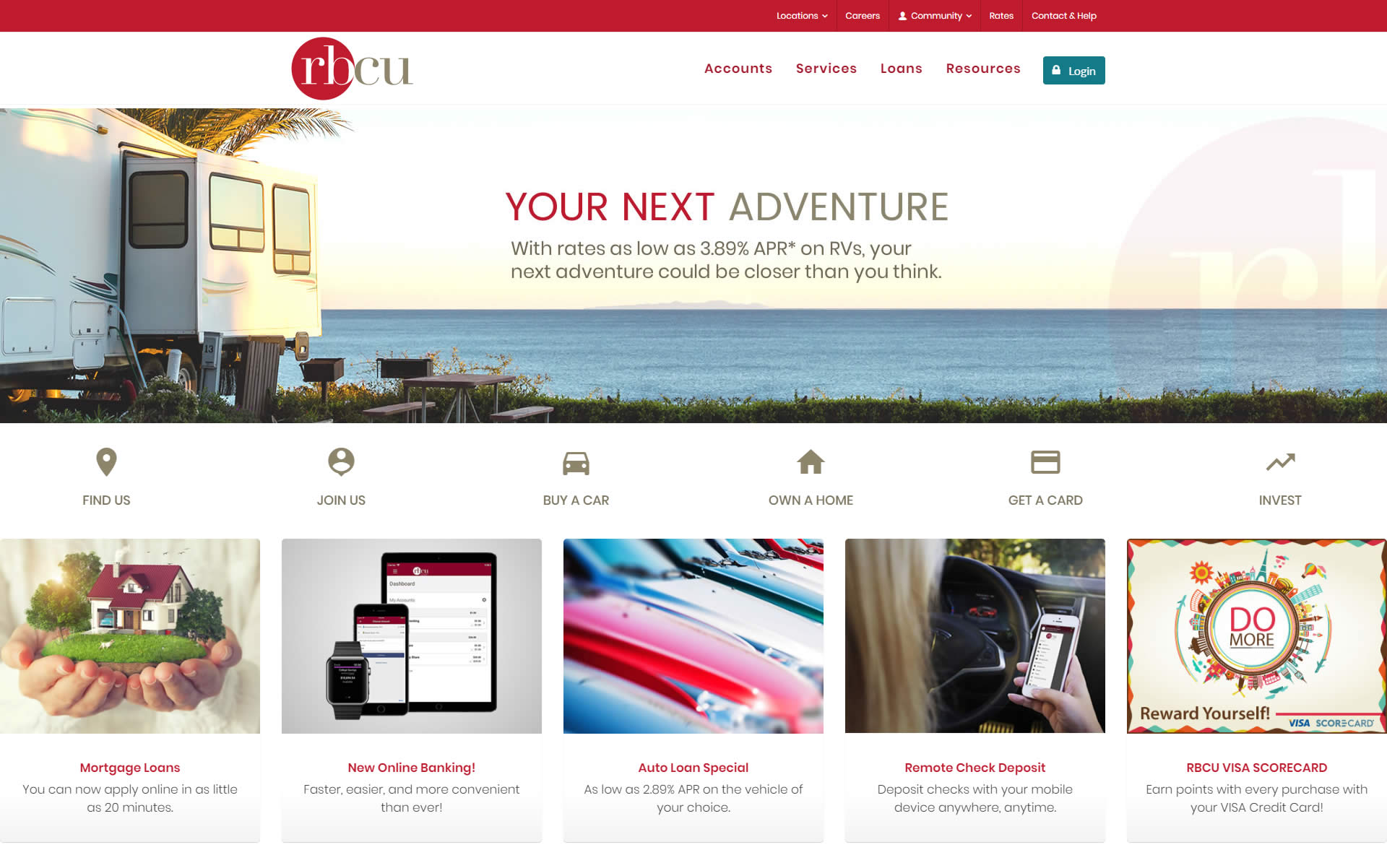 Web design portfolio for Credit Union Websites by Avtec Media Group